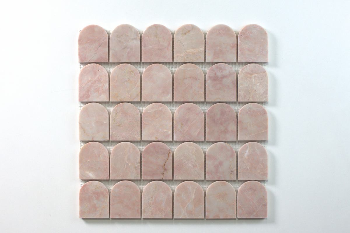 Eon – Colosseum Dusty Rose Stone Mosaic Tile (306x298 Sheet) | Box Of ...