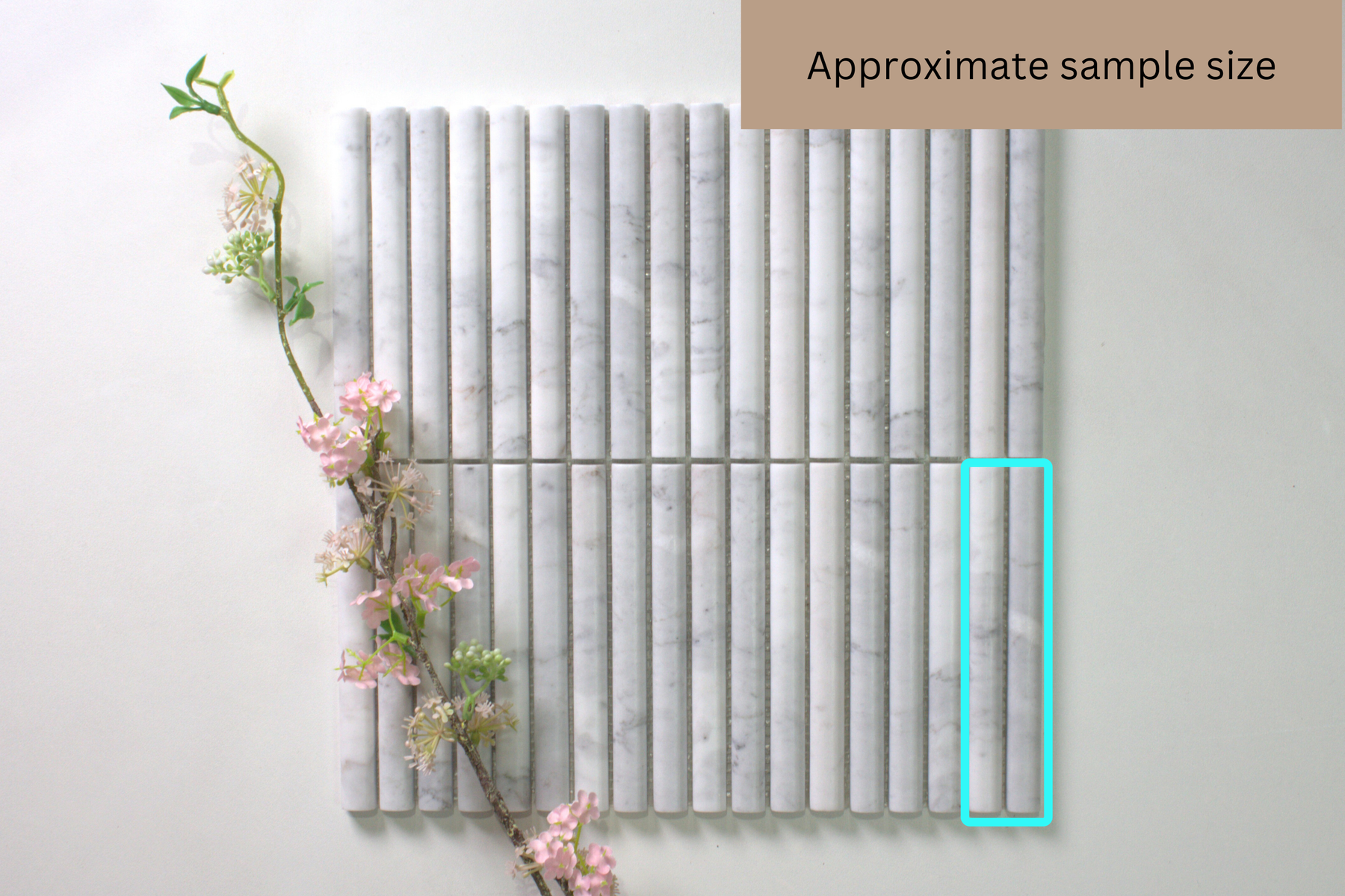 EON CARRARA-CIGAR-STONE MOSAIC TILE (305x305 sheet)| Box of 8 Sheets ...