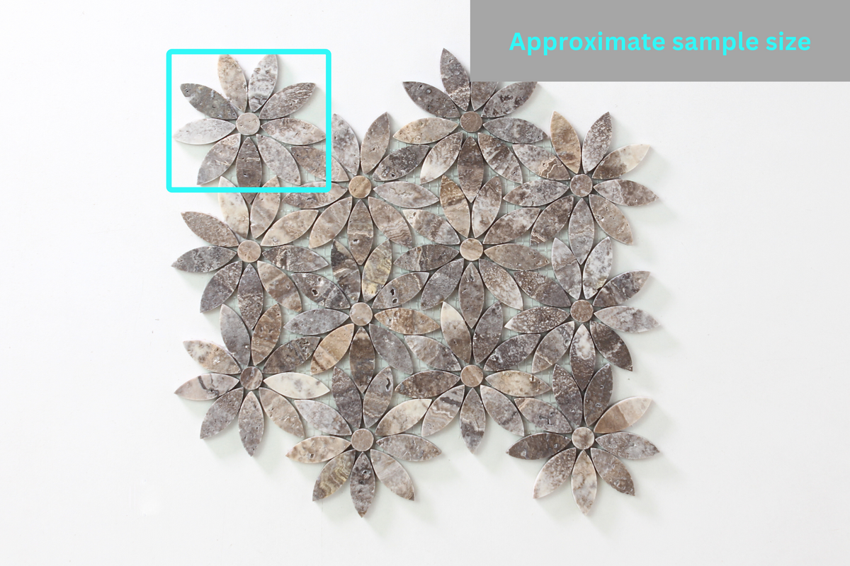 EON LIMESTONE-DAISY-STONE MOSAIC TILE (300x300 sheet) | Box of 11 Shee ...