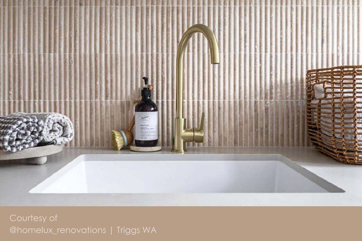 EON TRAVERTINE - CIGAR - STONE MOSAIC TILE (305x305 sheet) – Kami Home ...