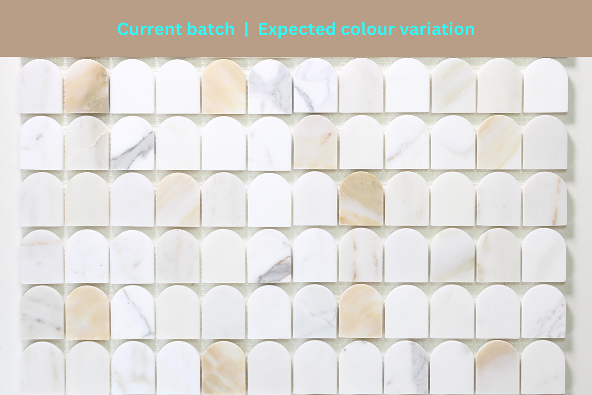 EON GOLD - COLOSSEUM - STONE MOSAIC TILE (306x298 sheet) | Box of 10 S ...