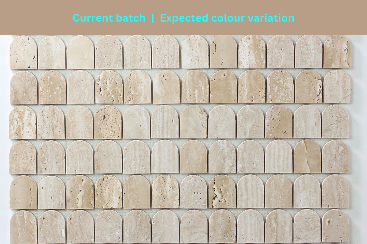 EON TRAVERTINE - COLOSSEUM - STONE MOSAIC TILE (306x298 sheet) – Kami ...