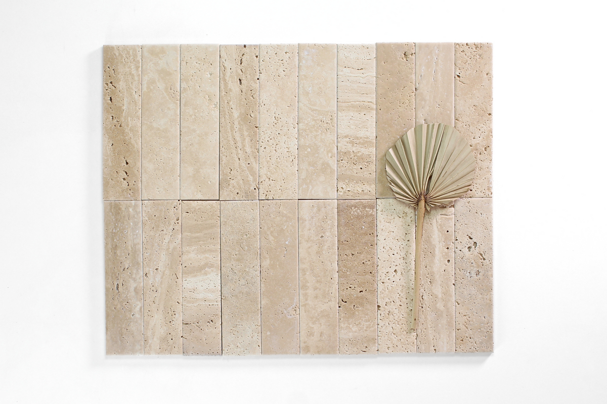 EON TRAVERTINE - SLIM STONE TILE (50x200mm) Box of 66 pcs – 0.66m² ...