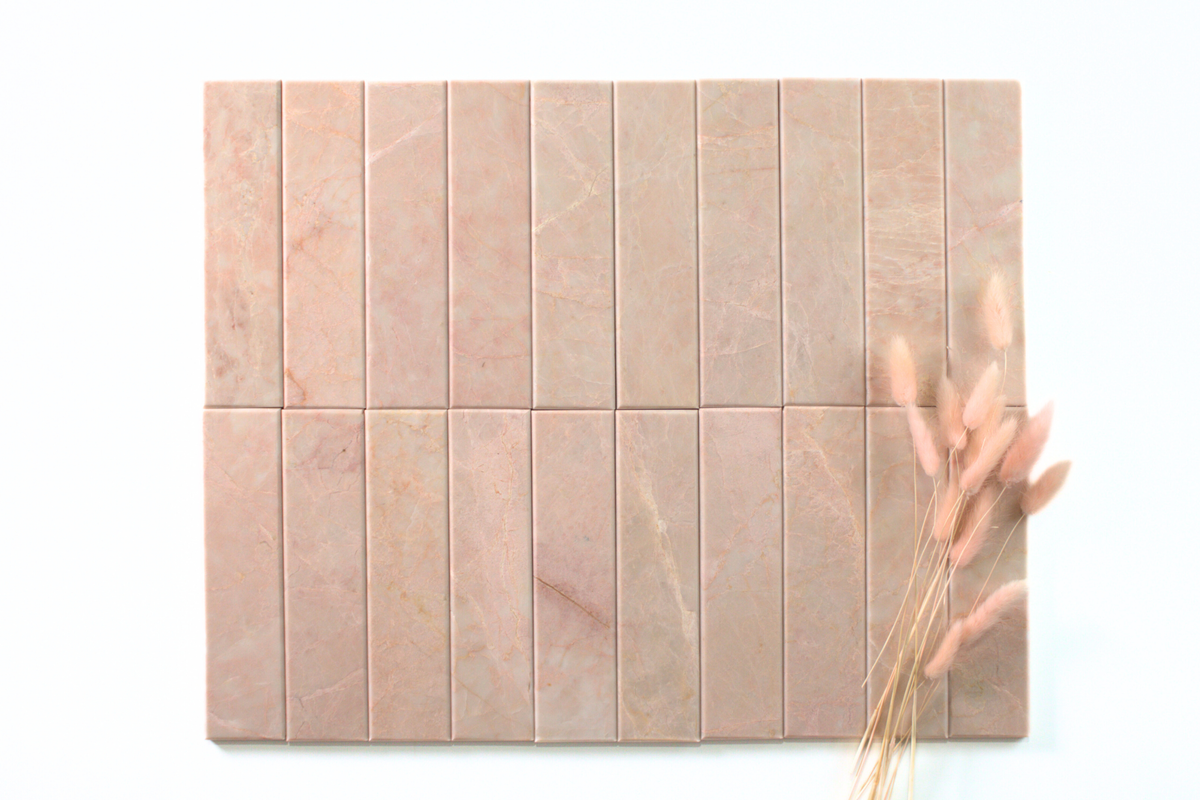 Eon – Dusty Rose Slim Stone Tile (50x200mm) | Box Of 66 Pcs – 0.66m² ...